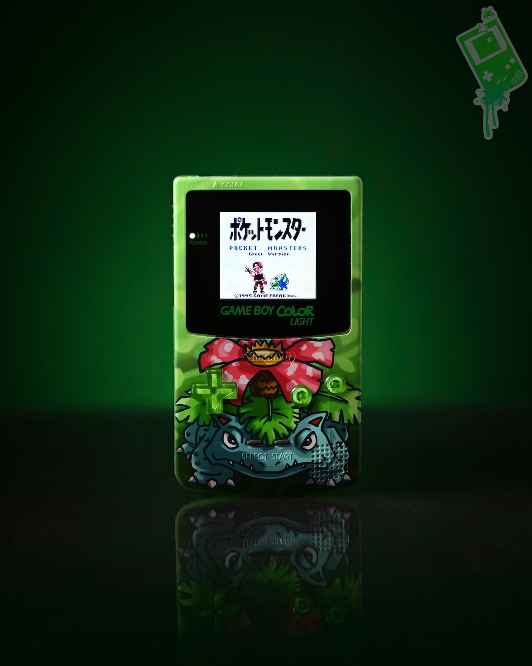 Custom Backlit Nintendo Gameboy Color "artist Series" - Venusaur by ...