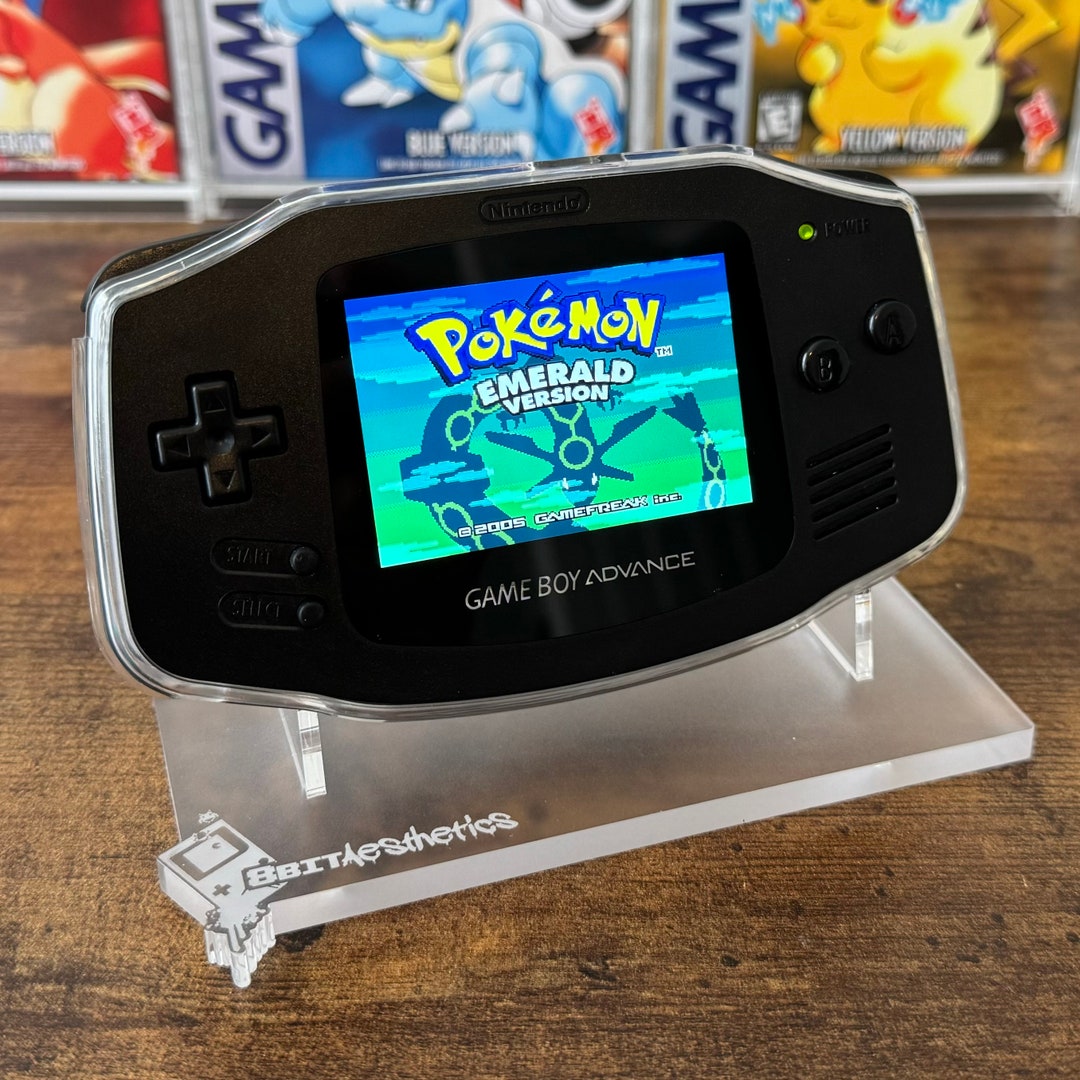 Custom IPS V3 Backlit Nintendo Gameboy Advance + USB-C Rechargeable ...