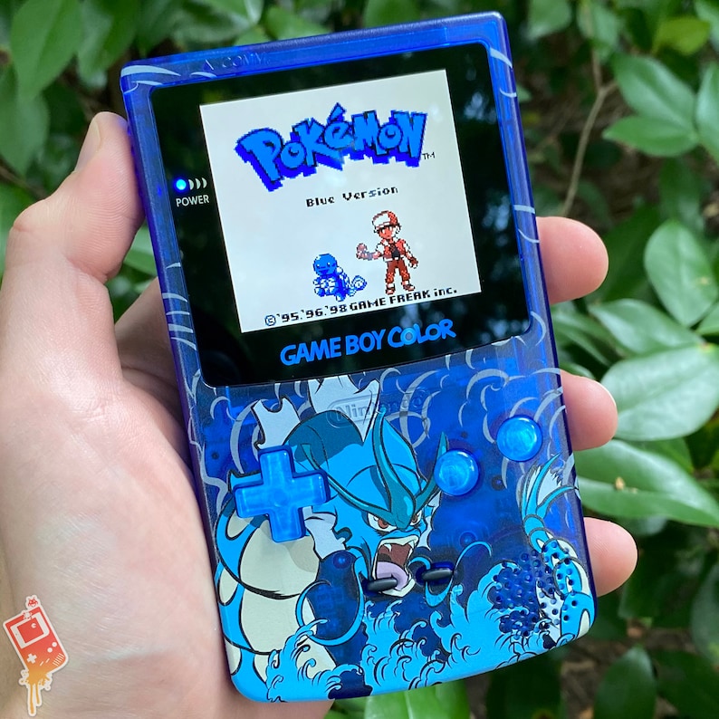Custom Backlit Nintendo Gameboy Color IPS XL "artist Series" - Gyarados ...