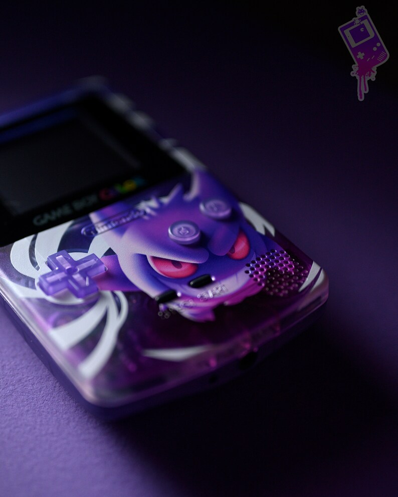 Custom Backlit Nintendo Gameboy Color "artist Series" - Gengar by ...
