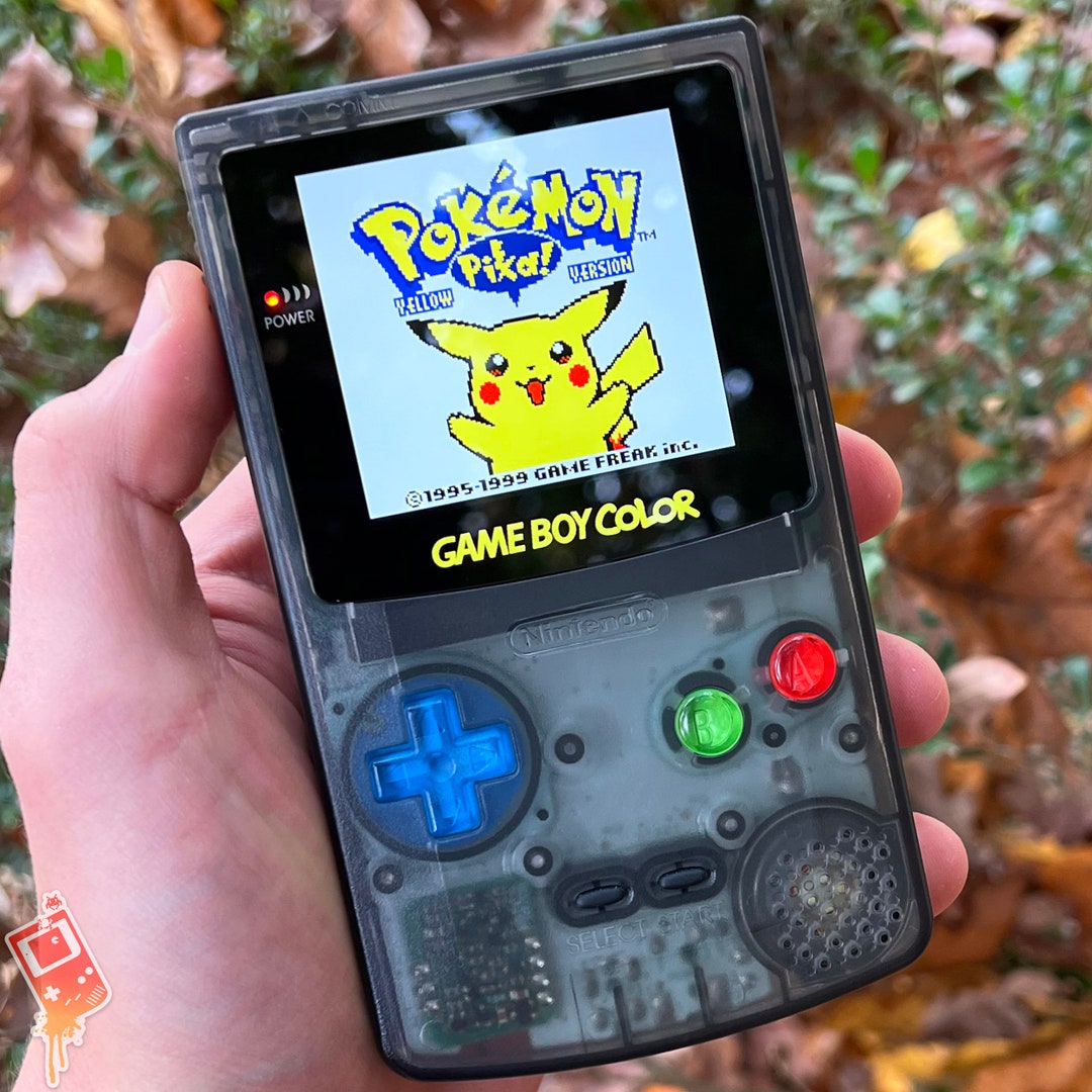 Custom Backlit Nintendo Gameboy Color IPS XL Pokemon Themed Squirtle ...