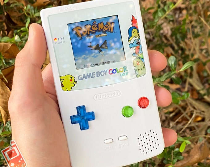Custom Backlit Nintendo Gameboy Color Pokemon Themed Cyndaquil ...