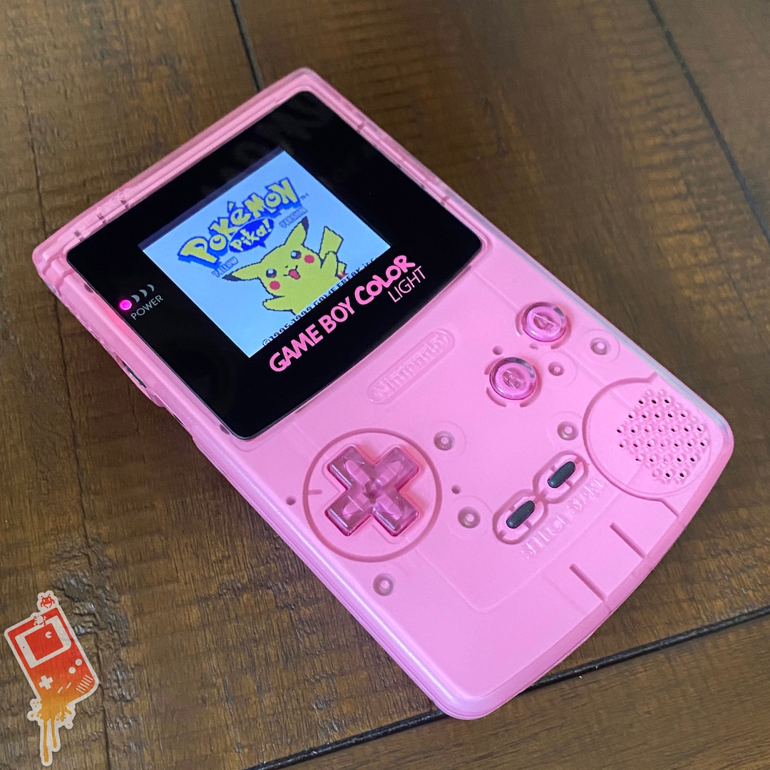 Custom Backlit Nintendo Gameboy Color Clear Pink by - Etsy Norway