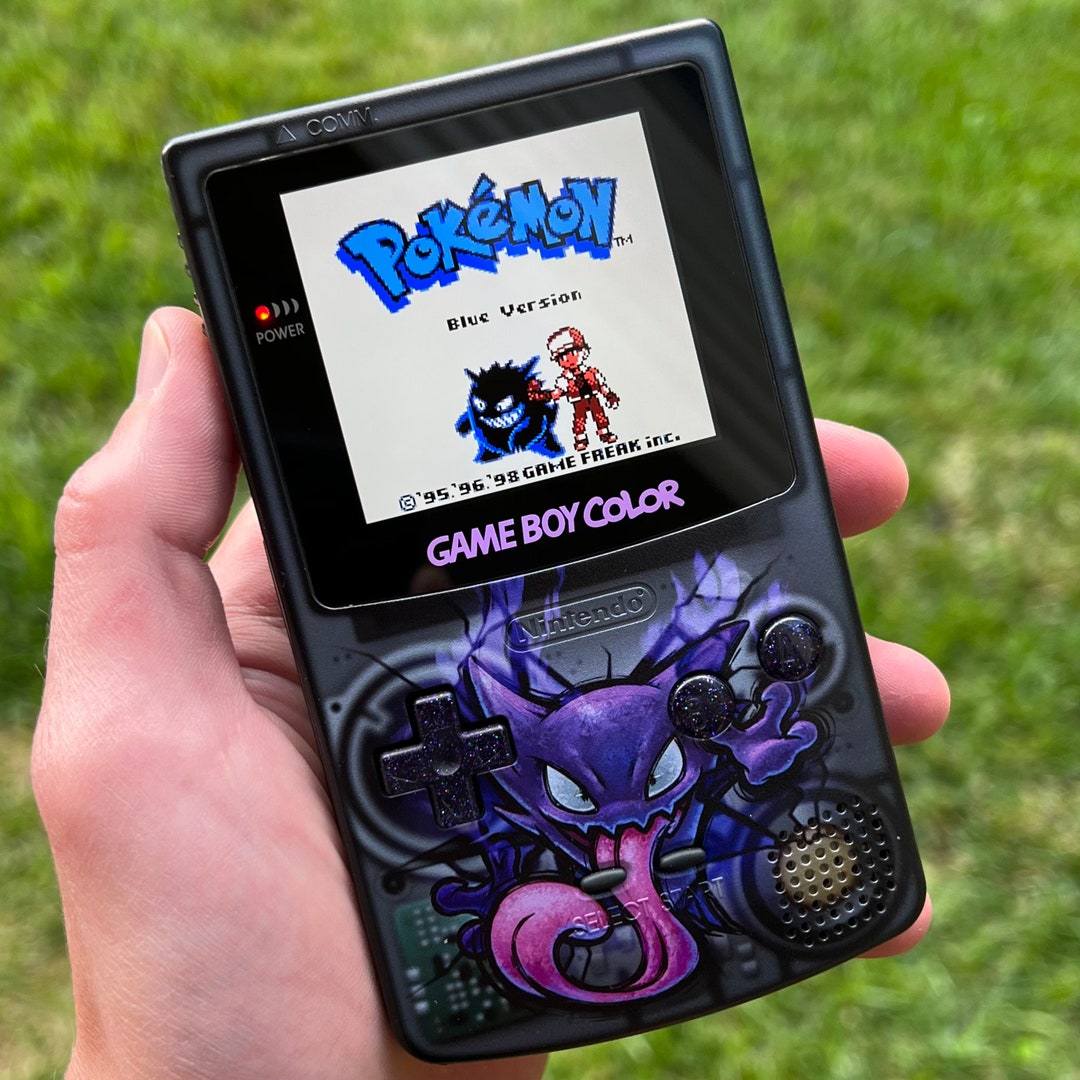 Custom Backlit Nintendo Gameboy Color IPS XL "artist Series" - Haunter ...