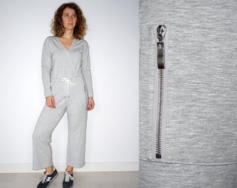 Gray Jumpsuit - Etsy
