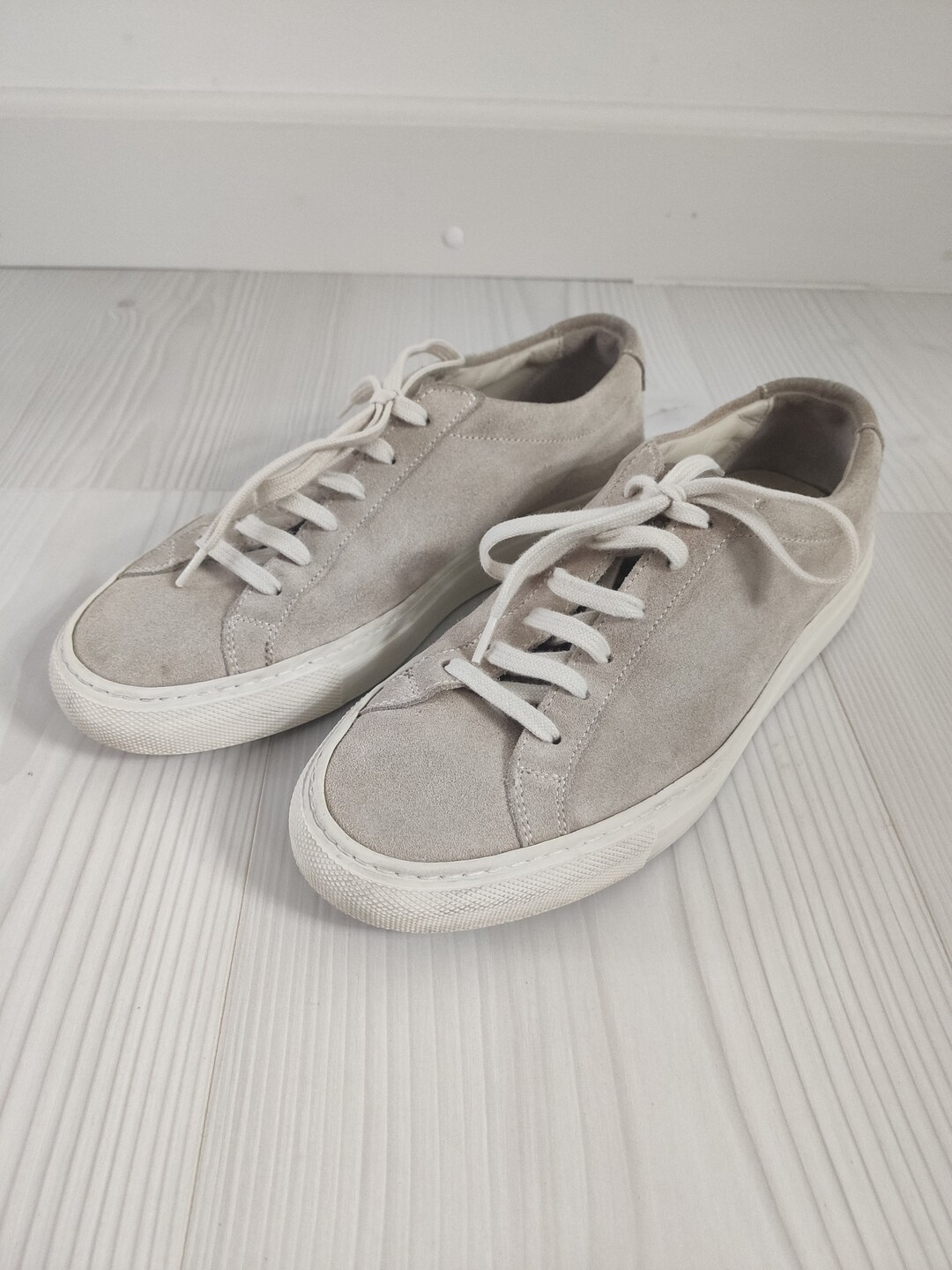 Retro Woman by Common Projects Gray Suede Low Top Sneakers - Etsy