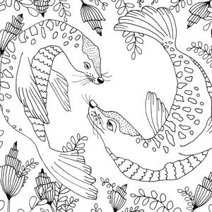 free printable sea lion coloring pages