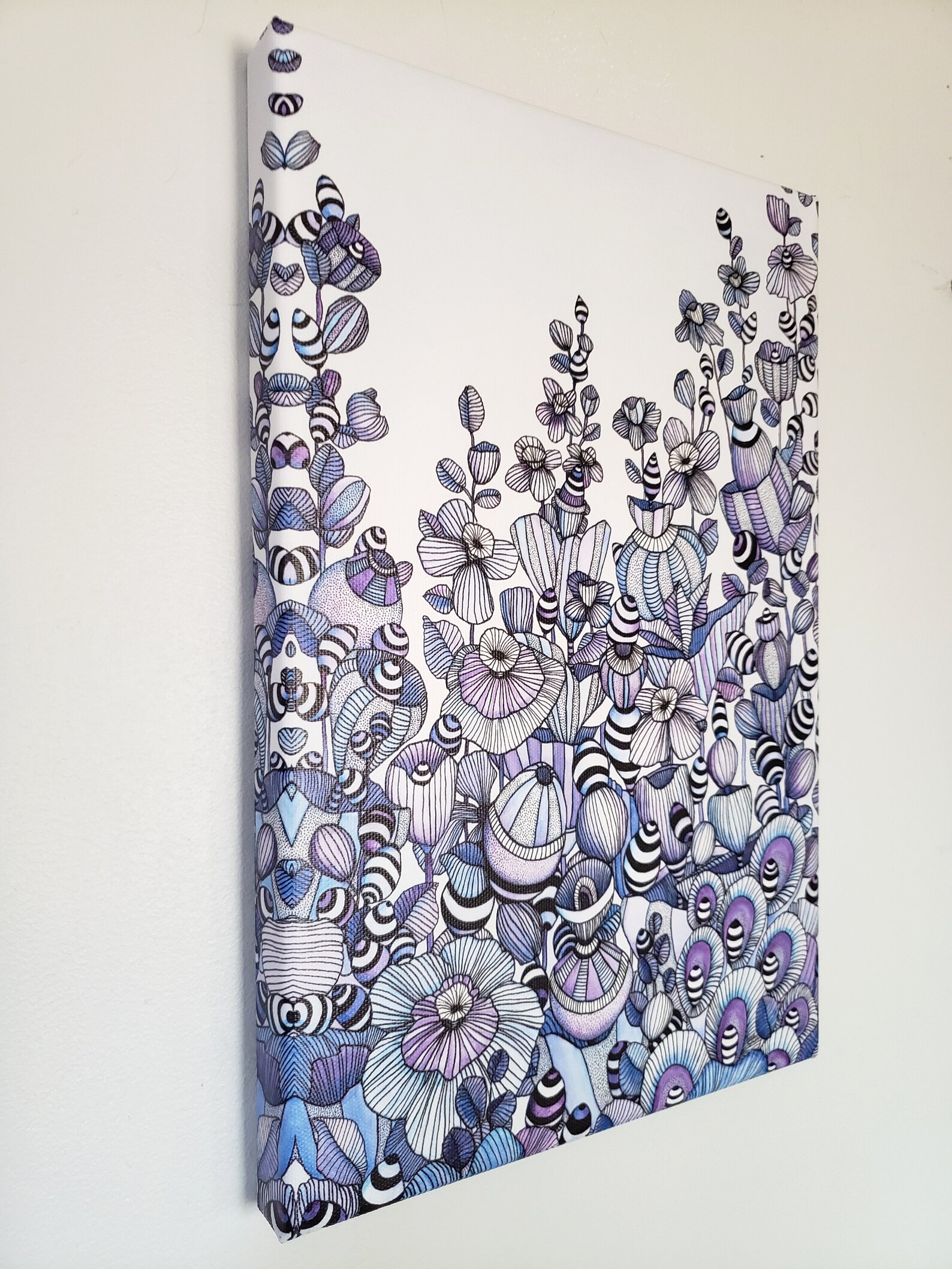 8x12 Canvas Print Violet Flowers - Etsy