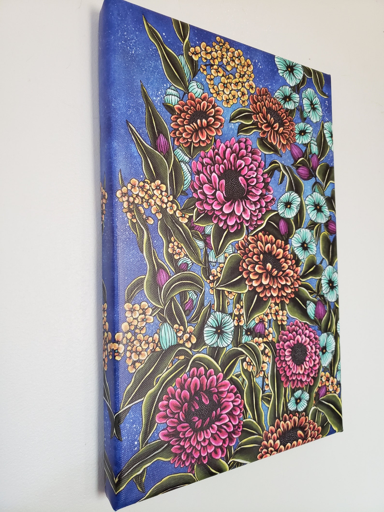 8x12 Canvas Print Starlight Garden - Etsy