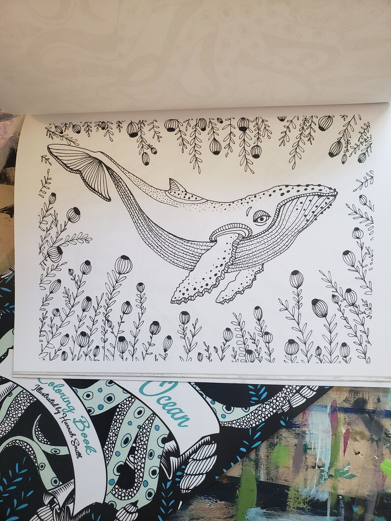 Enchanted Ocean Coloring Book - Etsy
