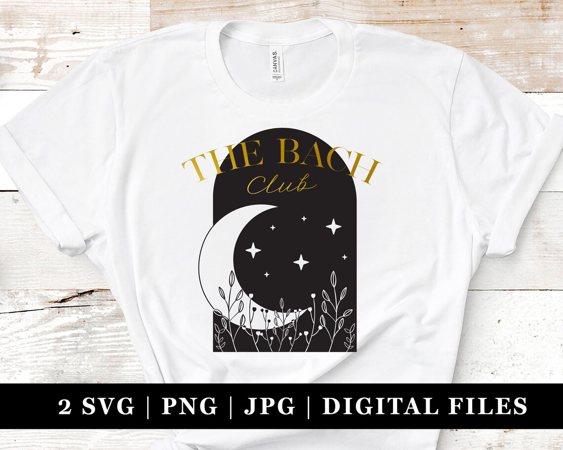 Celestial Bachelorette SVG Bundle to the Moon and Bach Party Bach SVG ...