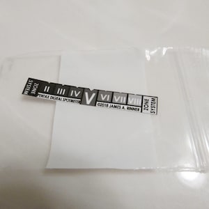 Pentax Digital Spotmeter Zone System Scale VI, Water-proof Vinyl Label ...