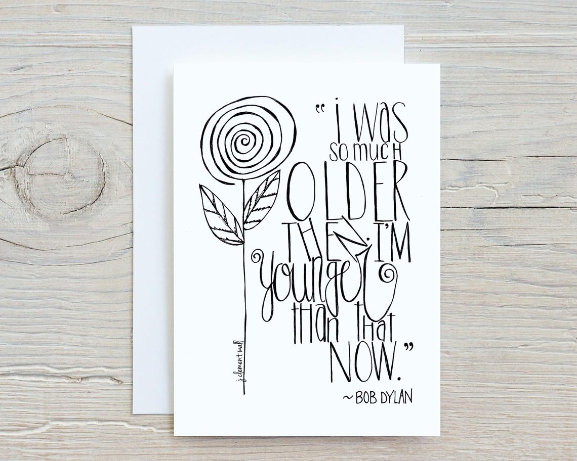 Bob Dylan Birthday Card - Etsy
