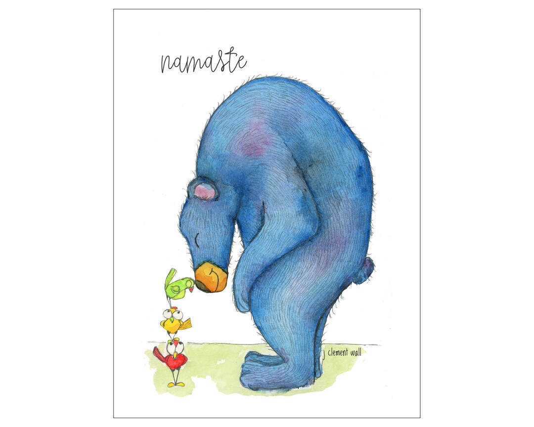 Namaste 5x7 Greeting Card - Etsy