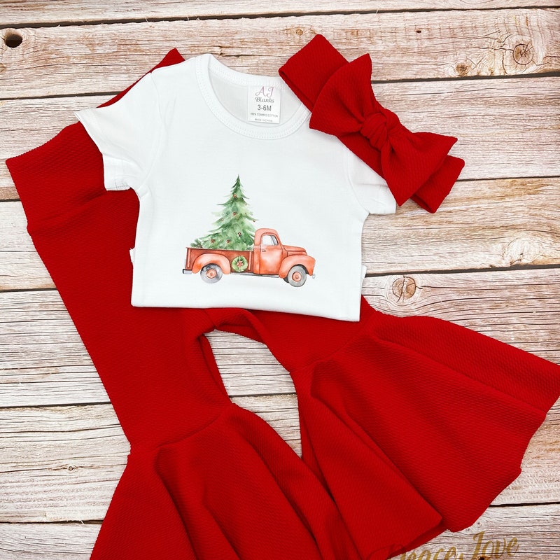 Red Christmas Truck Bell - Etsy