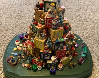 Alphabet Block Tree With Decorations - Etsy