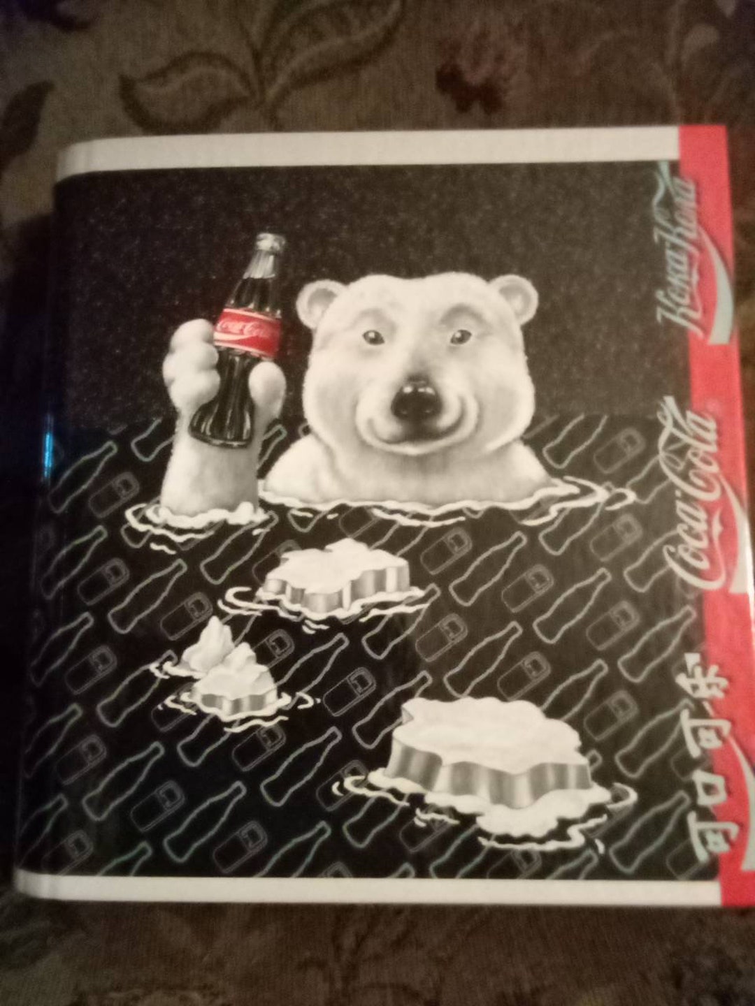 1995 Coca-cola Curve Back 3-ring Binder With Complete Set 1993 Coca ...