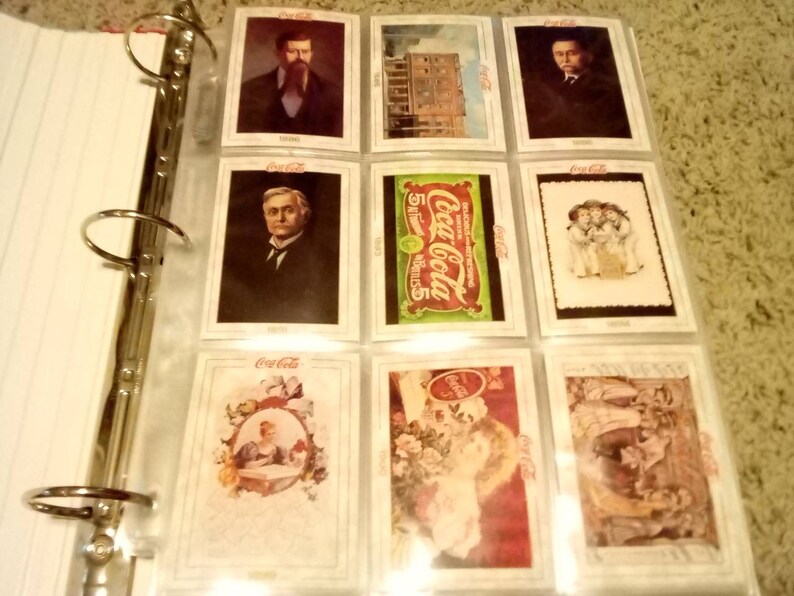 1995 Coca-cola Curve Back 3-ring Binder With Complete Set 1993 - Etsy