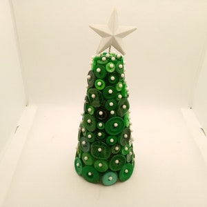 Handmade Button Christmas Trees - Etsy