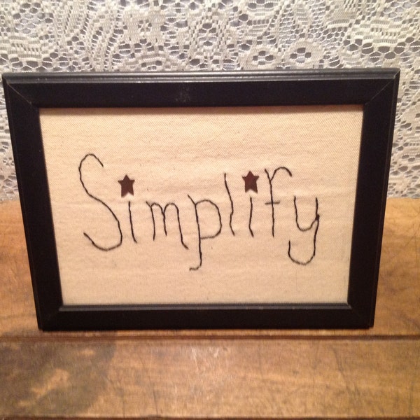 Simplify Sign - Etsy