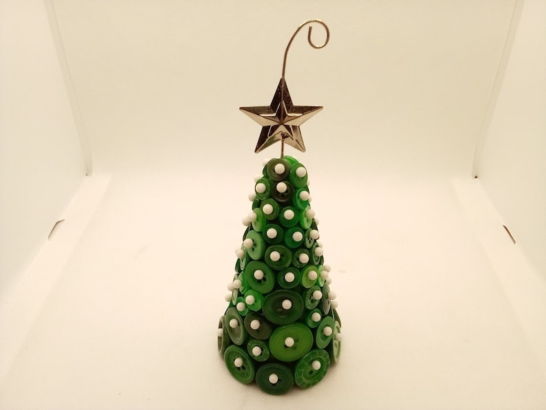 Handmade Button Christmas Trees - Etsy