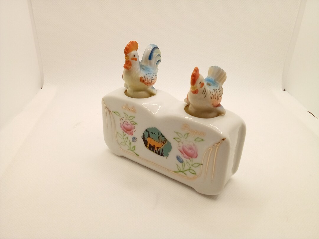 Vintage Chicken Nodder Salt and Pepper Shakers Set - Etsy