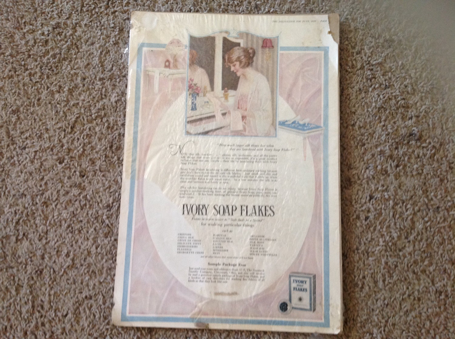 Vintage Ivory Soap Flakes 1920 Advertisement - Etsy