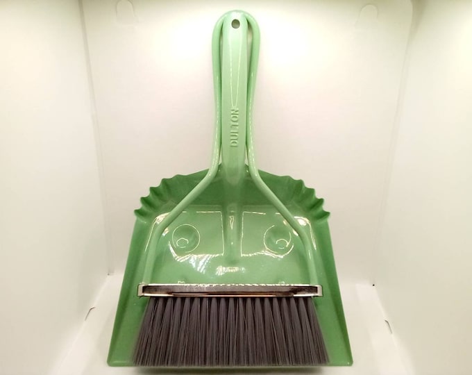 Dulton Mint Green Metal Smiley Dustpan & Hand Broom Set - Etsy