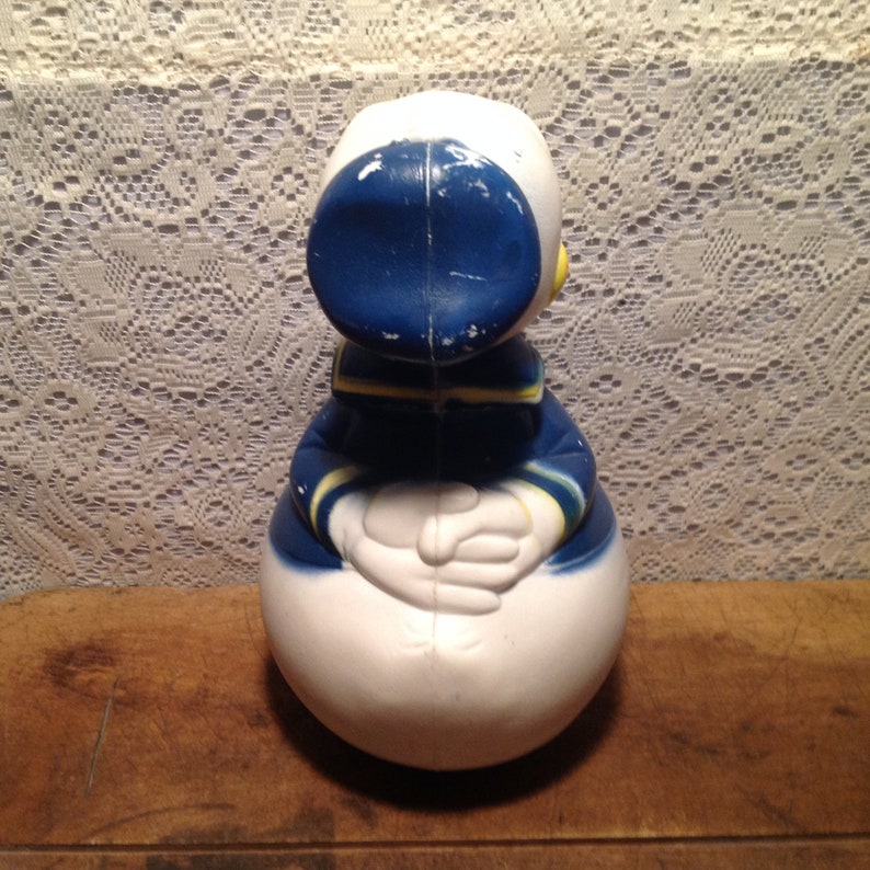 Vintage Donald Duck Sailor Blow Mold Rolly Polly Toy | Etsy