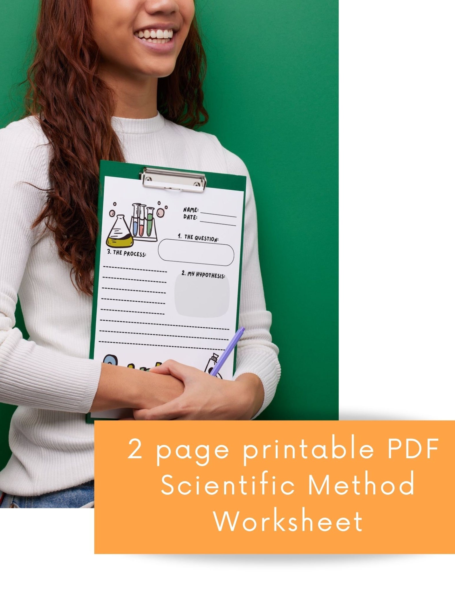 Scientific Method Worksheet, Homeschool Printable (PDF) - Etsy