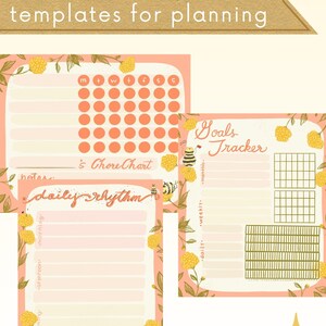 Daily Rhythm Bee Planner / Chore Chart / Homeschool Planning / Waldorf ...