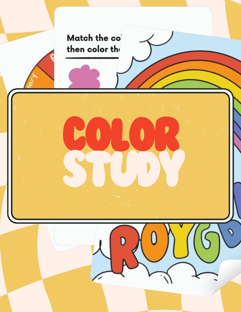 Color Study Homeschool Work Sheets / Color Wheel / Color Cards ...