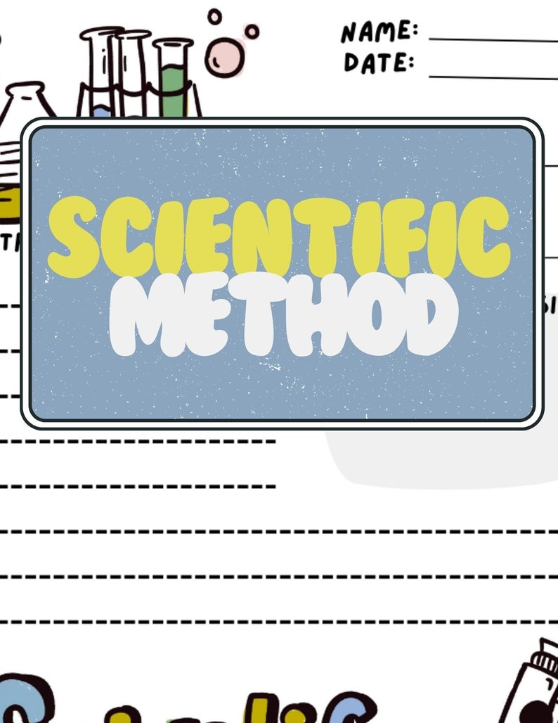 Scientific Method Worksheet / Homeschool Science Worksheet / Fillable ...