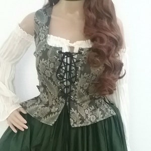 Renaissance Brocade Bodice Cosplay Dress Victorian Cosplay Outlander ...