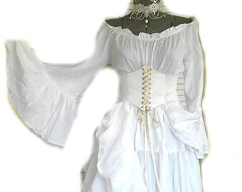 White medieval dress | Etsy