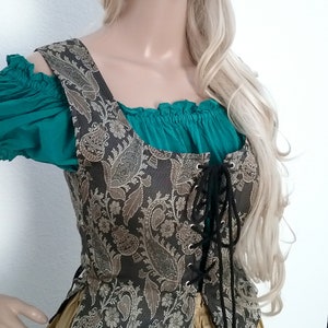 Renaissance Brocade Bodice Cosplay Dress Victorian Cosplay Outlander ...