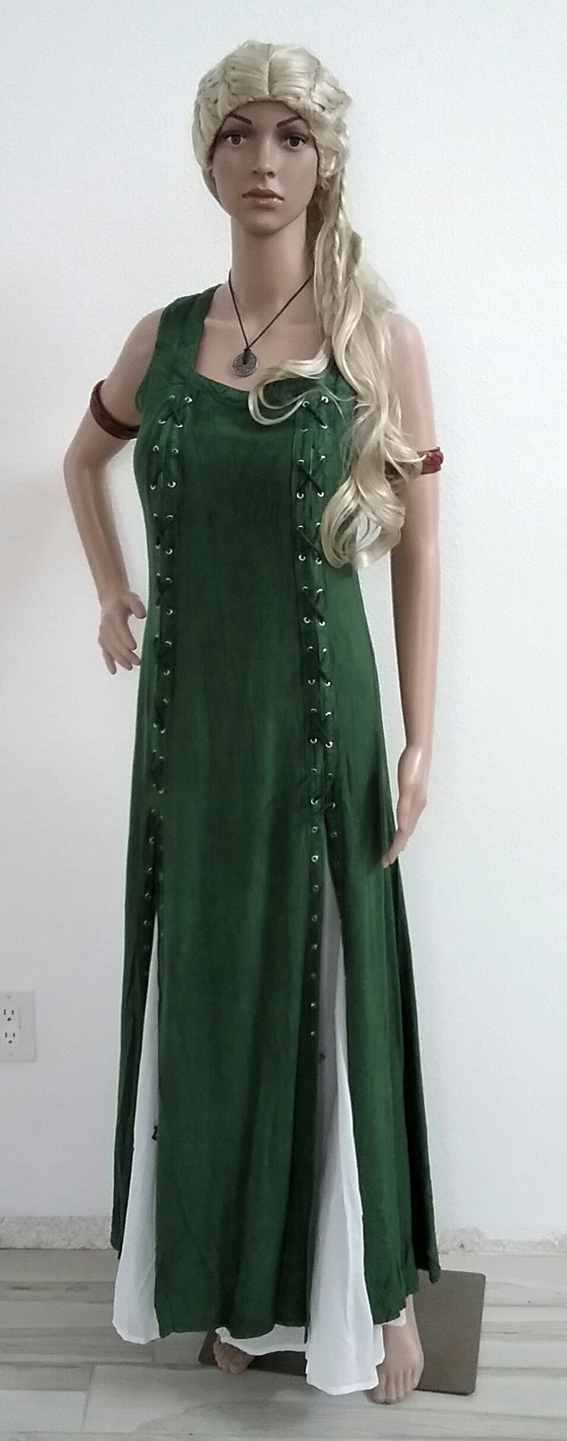 Viking Dress Design Your Style & Colors Apron Chemise Corset Dress ...