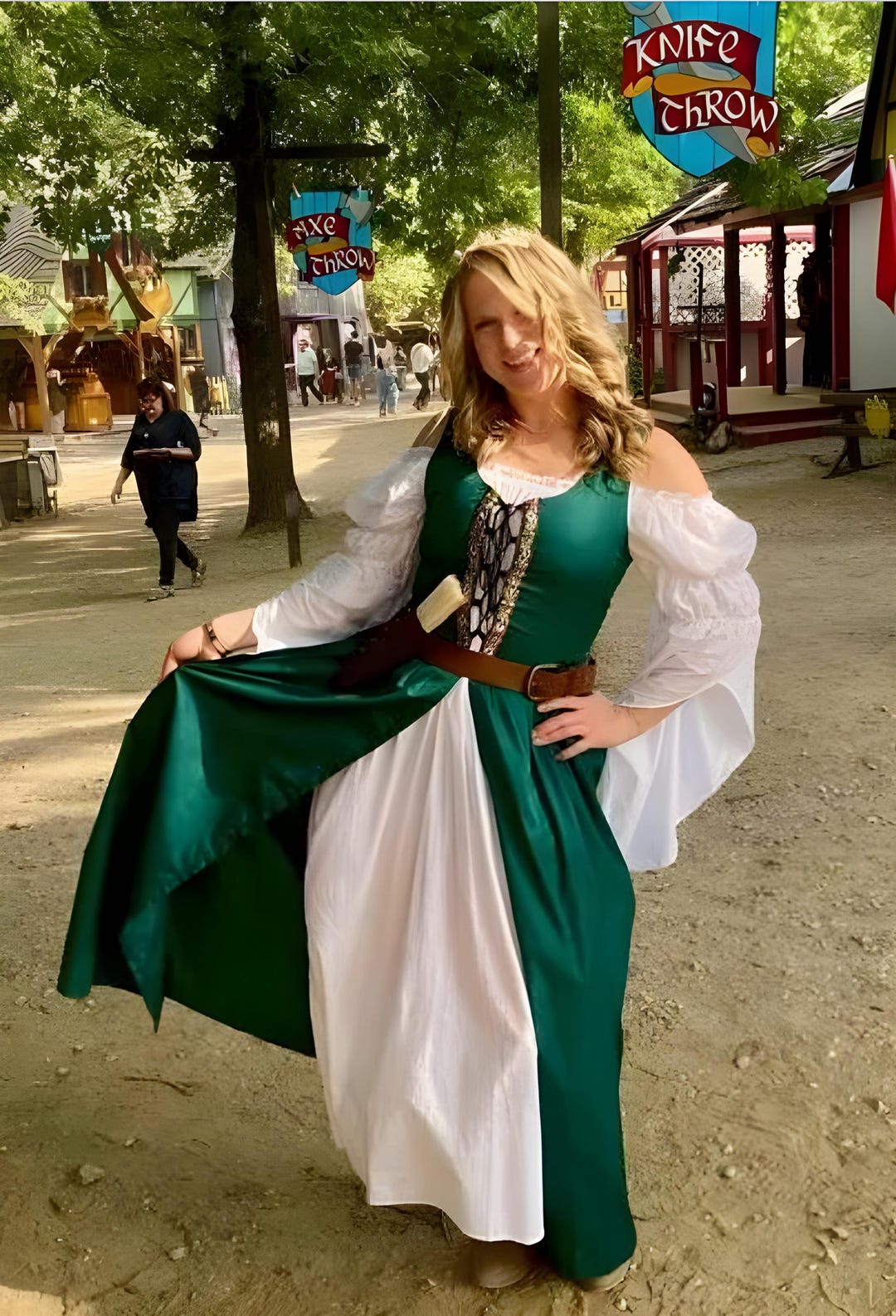 Renaissance Corset Dress Celtic Overdress With Boning to Trim Waist ...