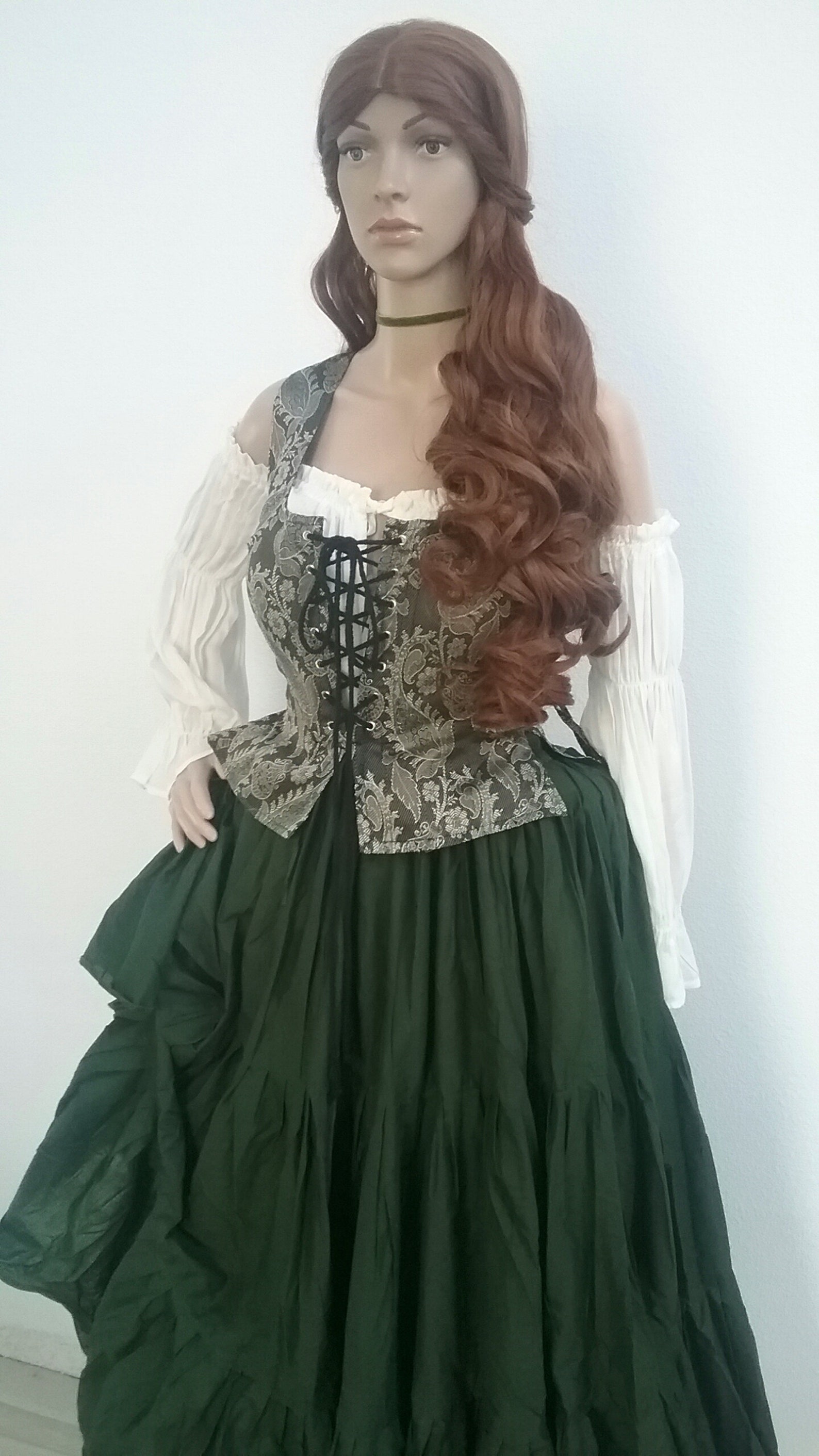 Renaissance Brocade Bodice Cosplay Dress Victorian Cosplay - Etsy