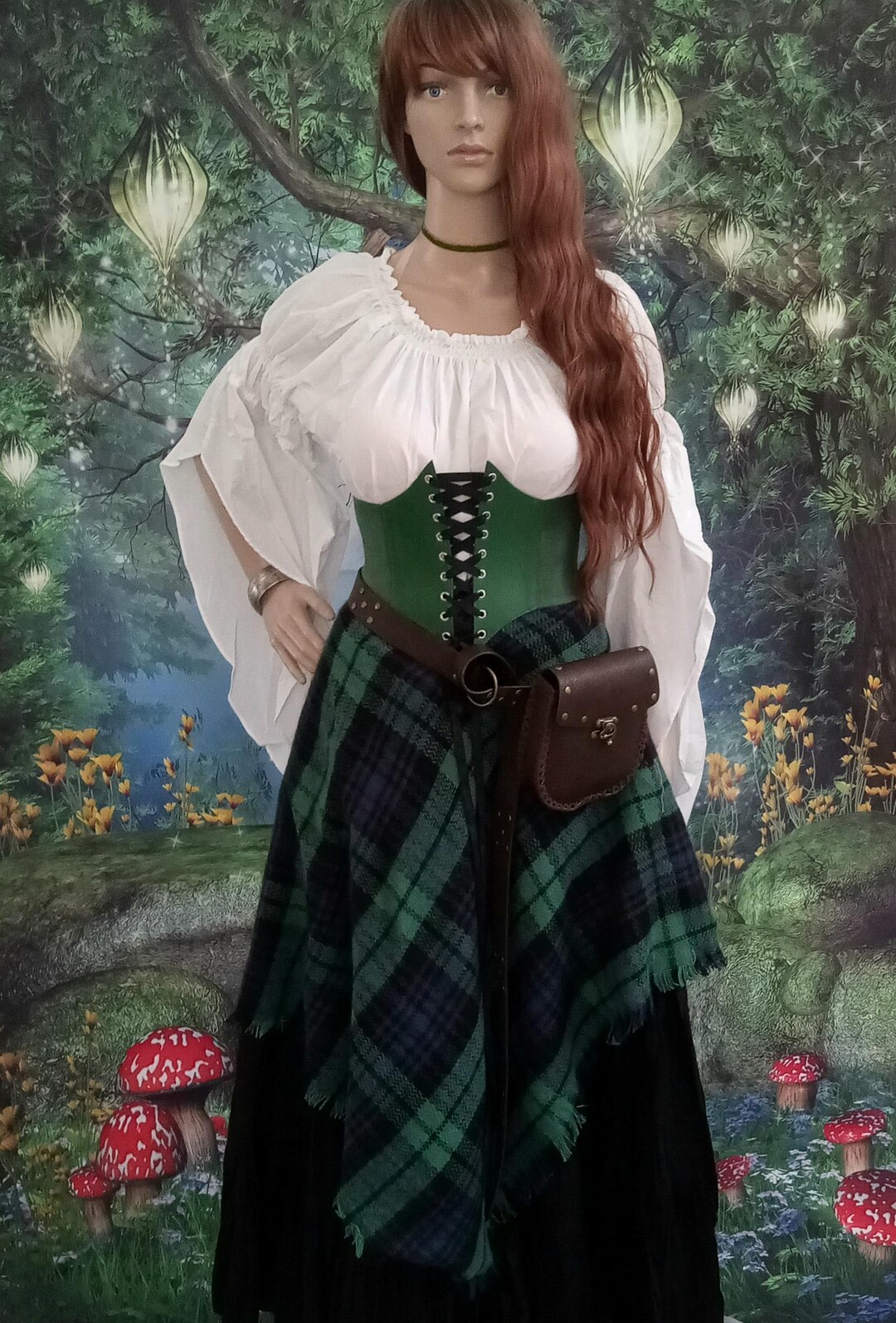 Plus Size Celtic Dress & Tartan Custom Made for Renaissance or Medieval ...