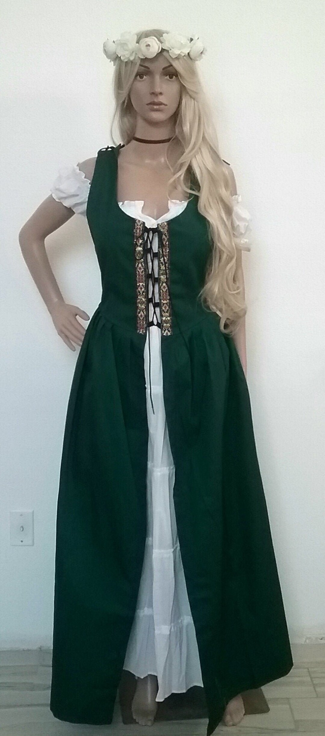 Renaissance Dress Corset Boning Overdress Medieval Irish Celtic - Etsy