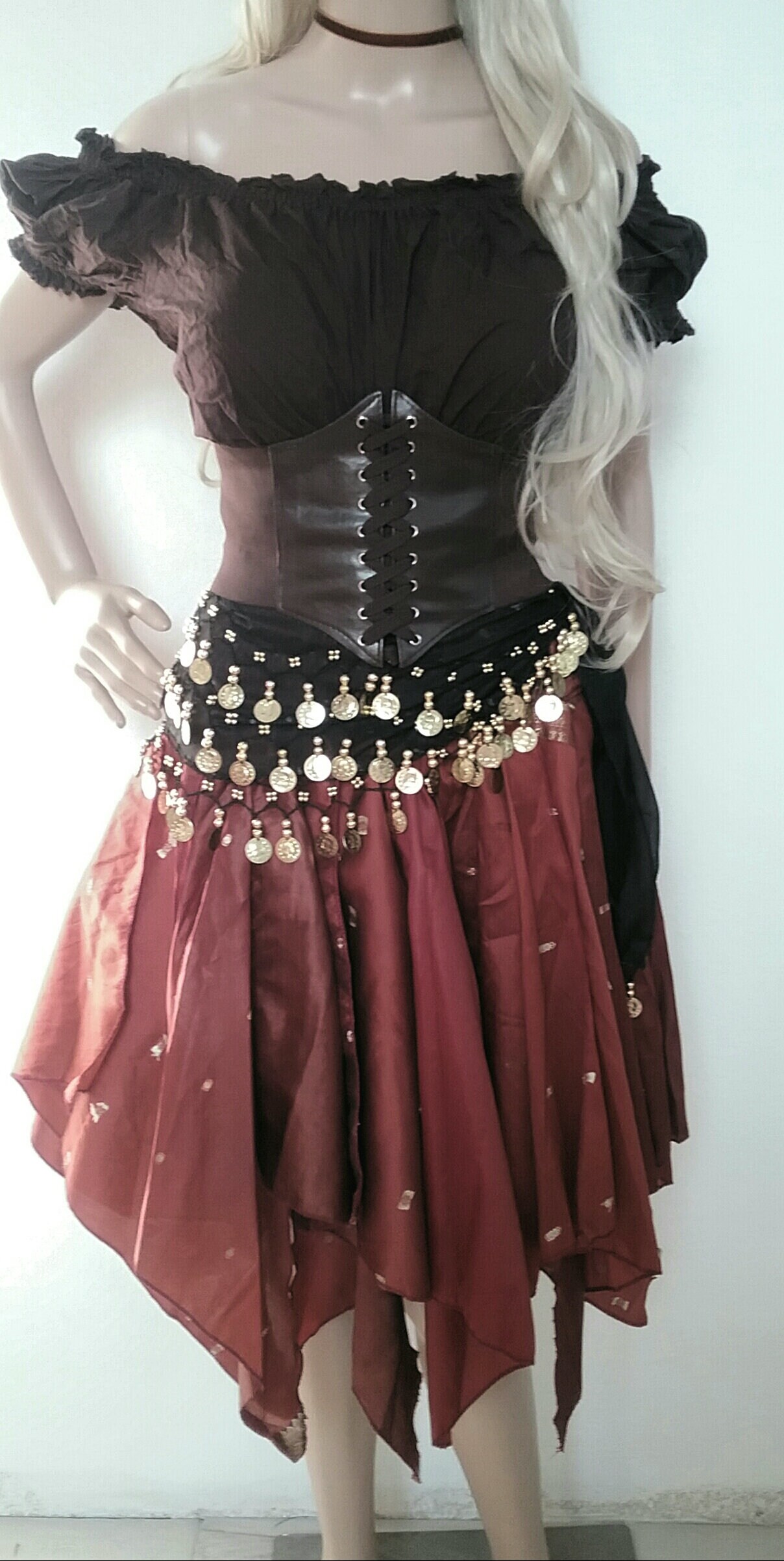 Renaissance Midriff Blouse Plus BOHO Steampunk Belly Dance | Etsy