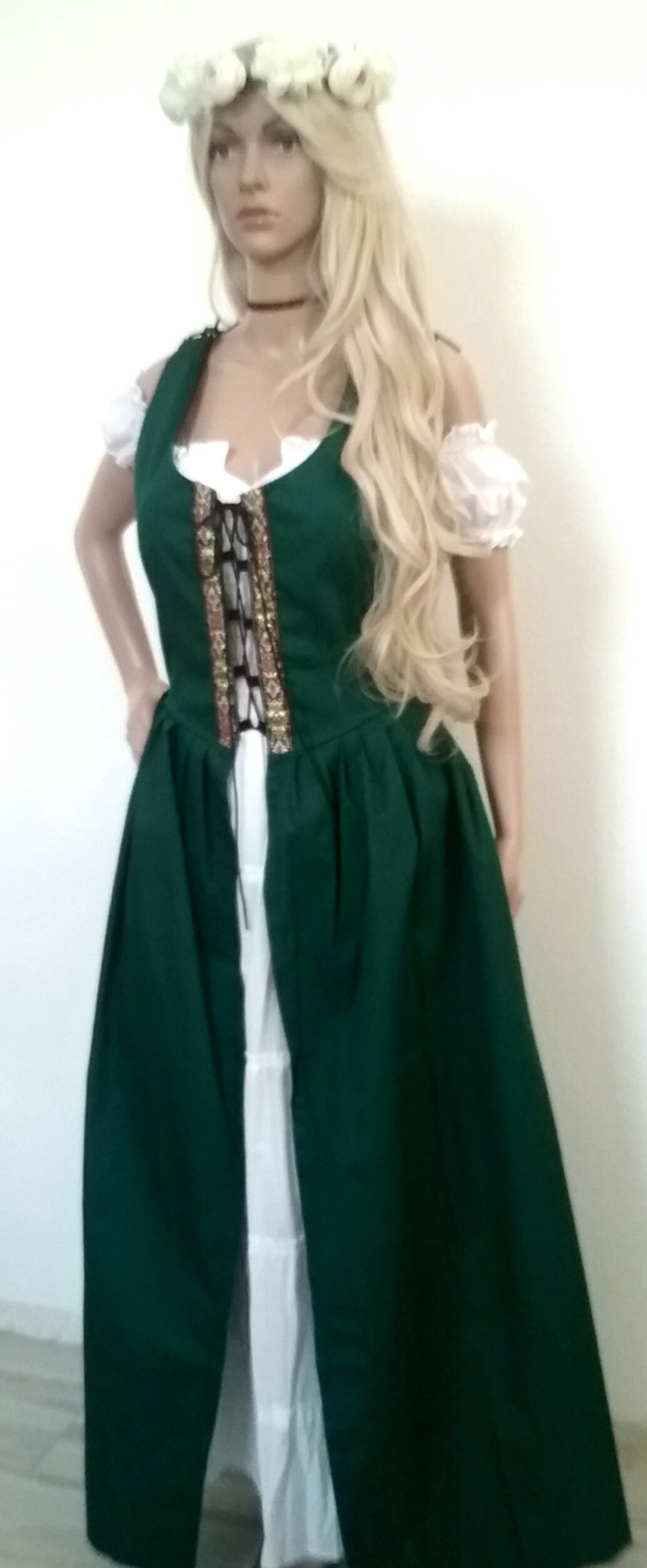 Renaissance Dress Corset Boning Overdress Medieval Irish - Etsy