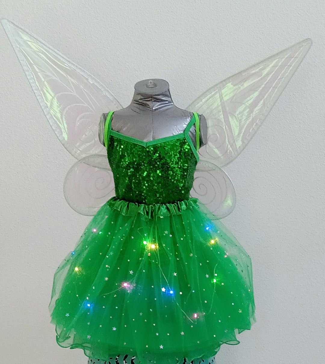 LIGHT UP Tinker Bell Costume Toddler Birthday Fancy Dress up - Etsy