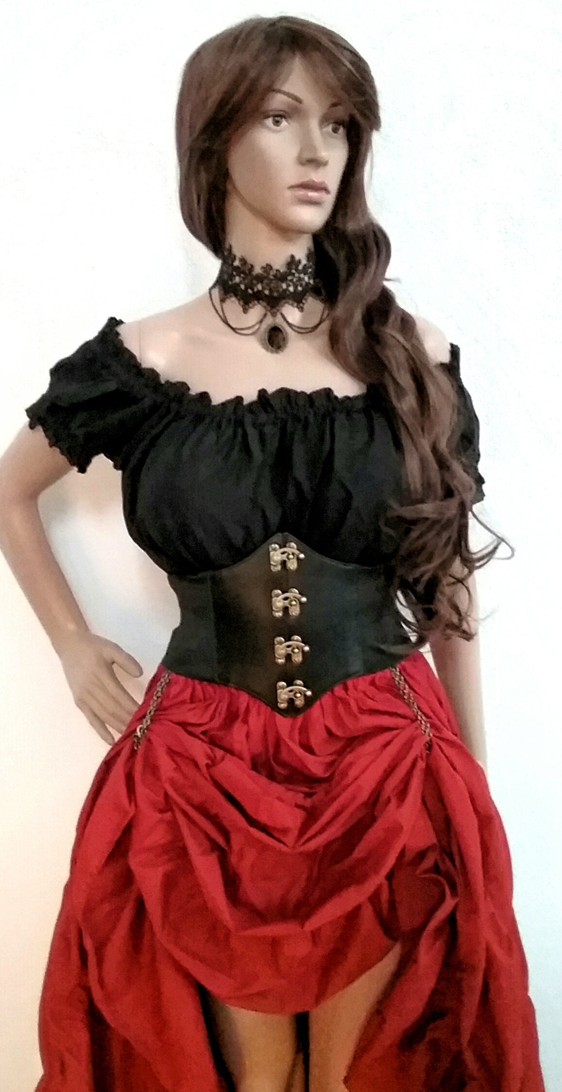 Steampunk Dress Pirate Renaissance Corset Cosplay Womens Skirt | Etsy