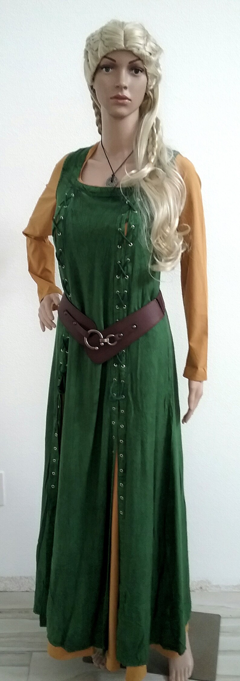 Viking Dress Design Your Style & Colors Apron Chemise Corset Dress ...