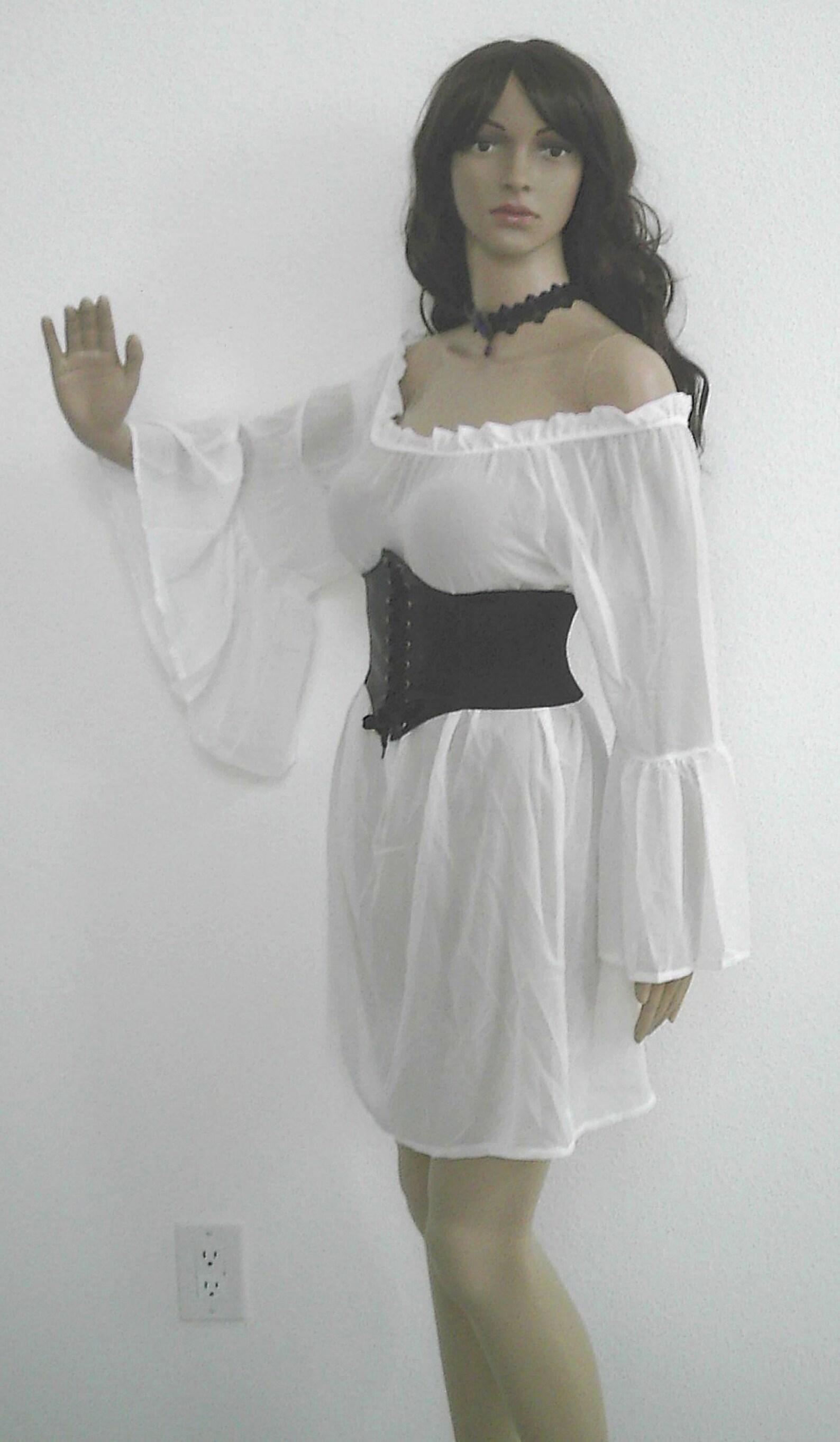 Plus Renaissance Dress Chemise Corset Outfit 3 Pcs Wench | Etsy