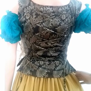 Renaissance Brocade Bodice Cosplay Dress Victorian Cosplay Outlander ...