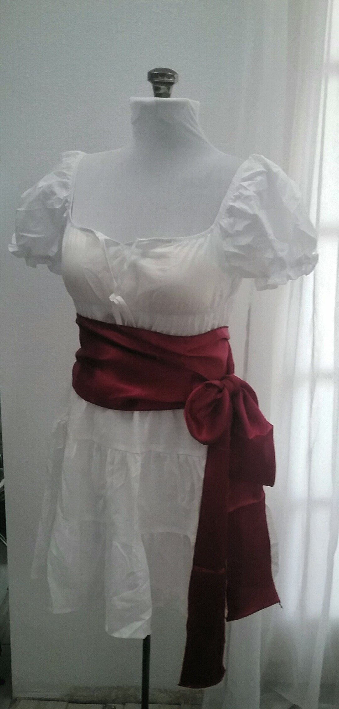 Pirate Sash Belt Scarf Maroon Black Red 140 Long - Etsy