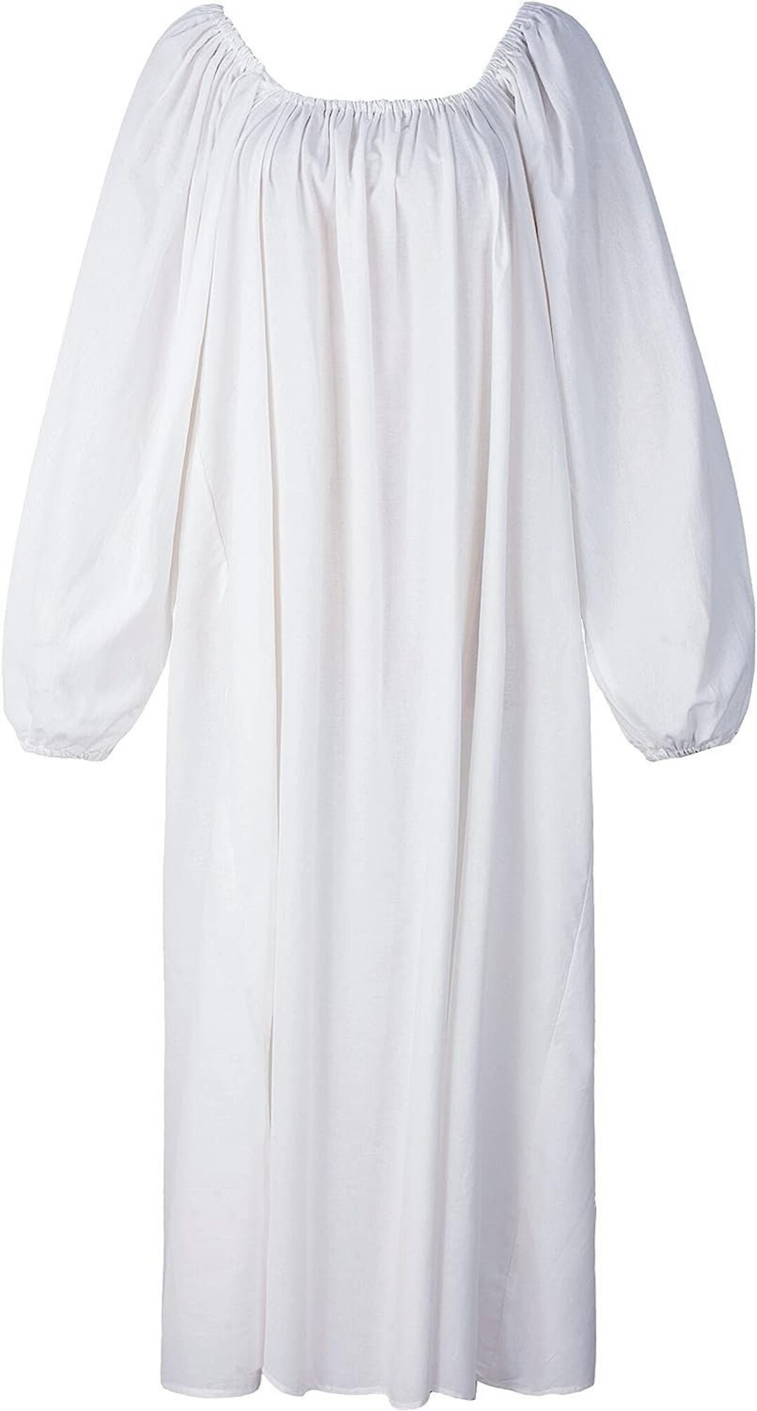 Custom Made Plus Renaissance Chemise With Long Sleeves & Elastic at the ...